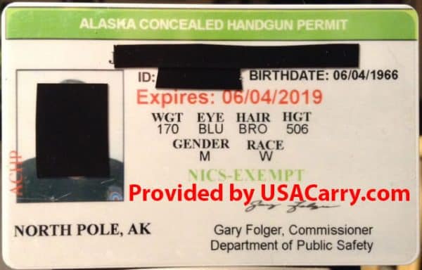 Alaska Concealed Carry Permit Information