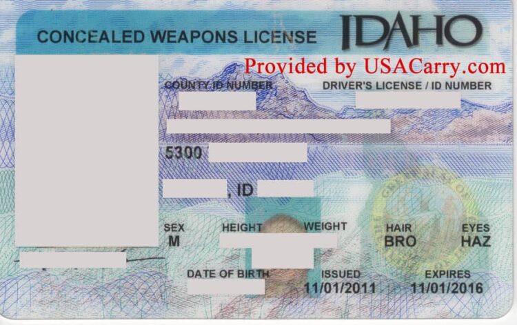 Idaho Concealed Carry Permit Information