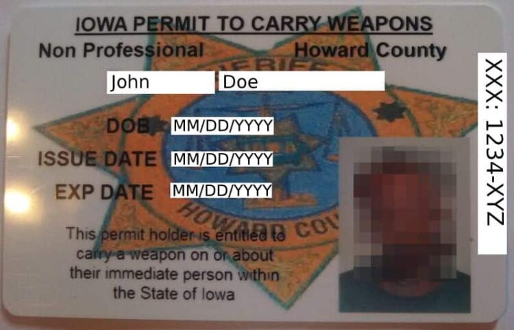 Iowa Concealed Carry Permit Information