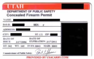 Utah Concealed Carry Permit Information