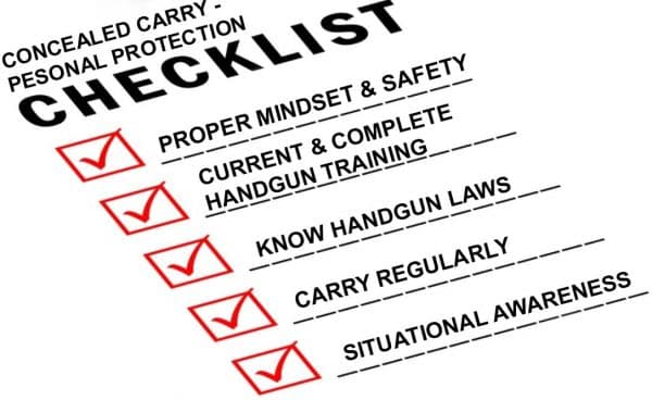 Personal Protection and Your Concealed Carry Checklist - USA Carry