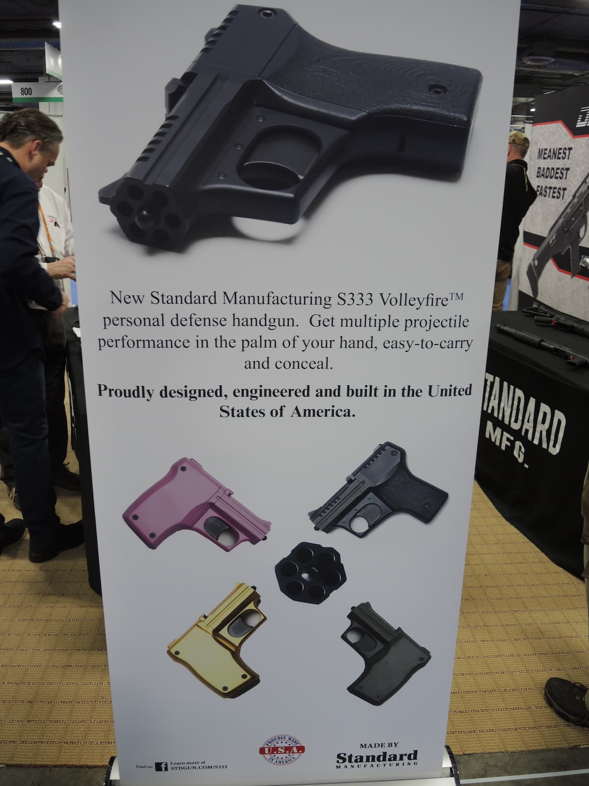 Shot Show 2017: Standard Manufacturing - S333 Volley Fire Pistol - USA ...