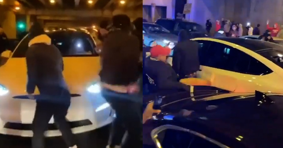 Tesla Driver Hits Multiple Cars Trying To Escape Chicago Street ...
