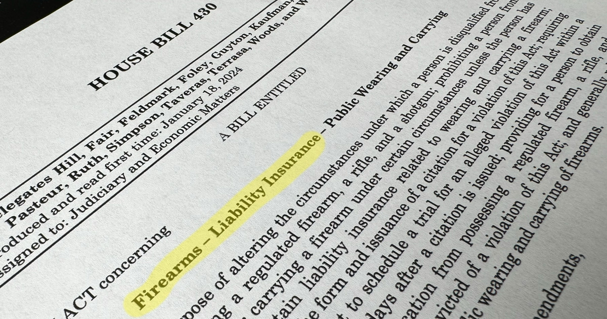 Maryland Bill Proposes Mandatory $300K Liability Insurance for ...